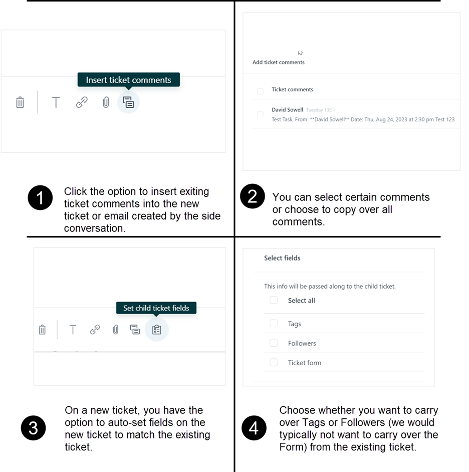 Creating Child Tickets via Side Conversations (Zendesk feature) – John ...