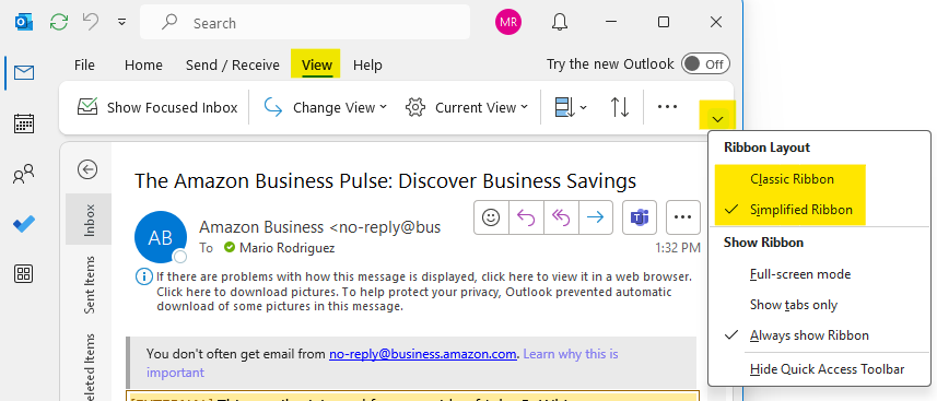 Customizing Outlook - Ribbon – John R White